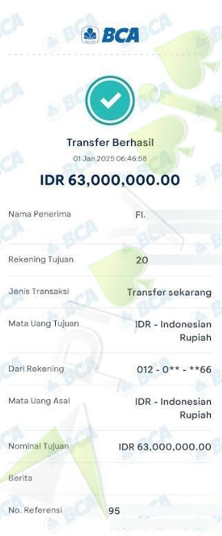 Website Bukti Transfer Jackpot Para Member | PLAYAJA